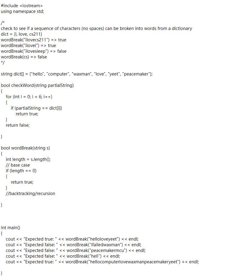 Solved #include using namespace std; check to see if a | Chegg.com