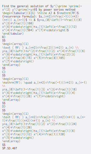 Solved Find the general solution of $y*{\prime \prime)- | Chegg.com