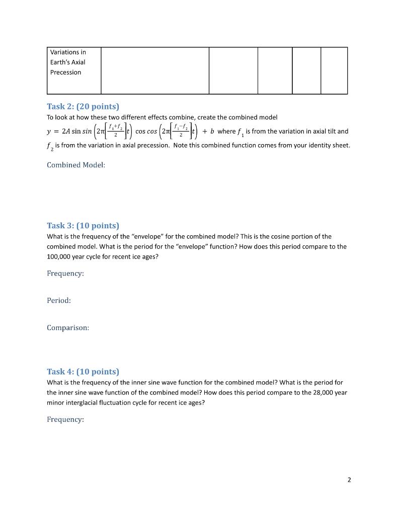 Solved A Simple Model of the Pleistocene Ice Age Brief | Chegg.com