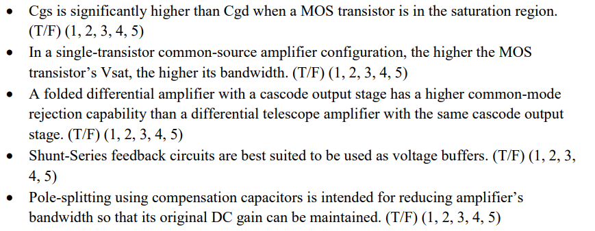 Solved • • Cgs is significantly higher than Cgd when a MOS | Chegg.com