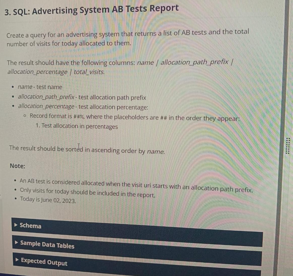Solved Create a query for an advertising system that returns | Chegg.com