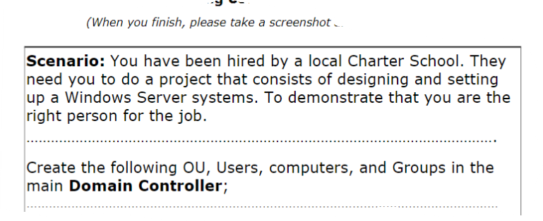 (When you finish, please take a screenshot Scenario: | Chegg.com