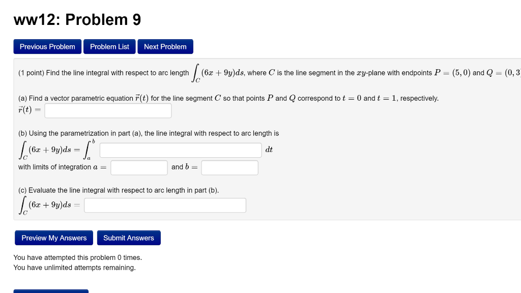 Solved ww12: Problem 9 Previous Problem Problem List Next | Chegg.com