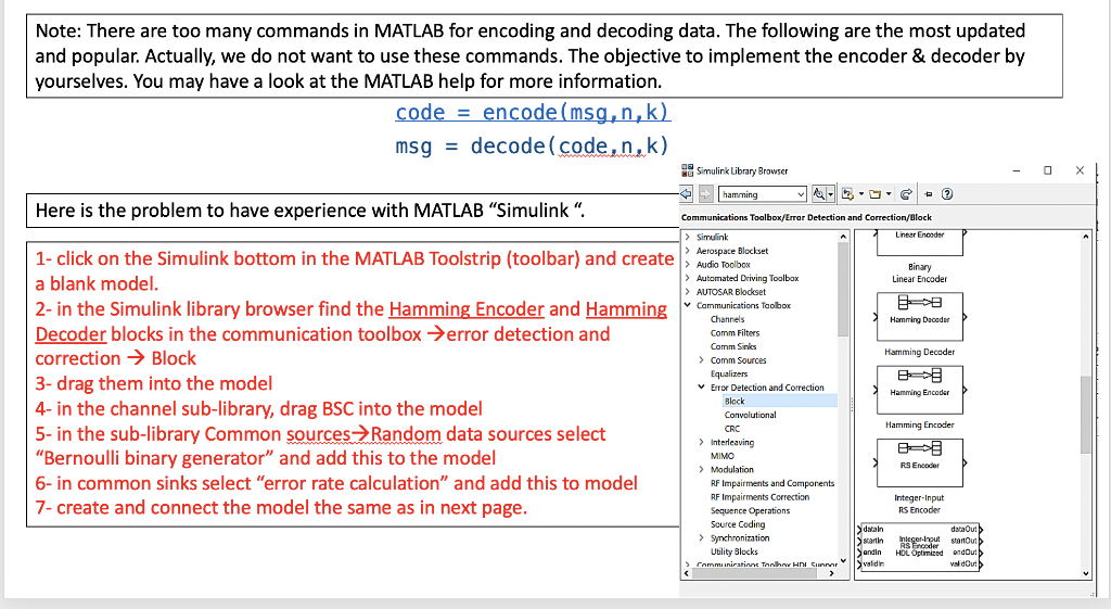 Note: There are too many commands in MATLAB for | Chegg.com