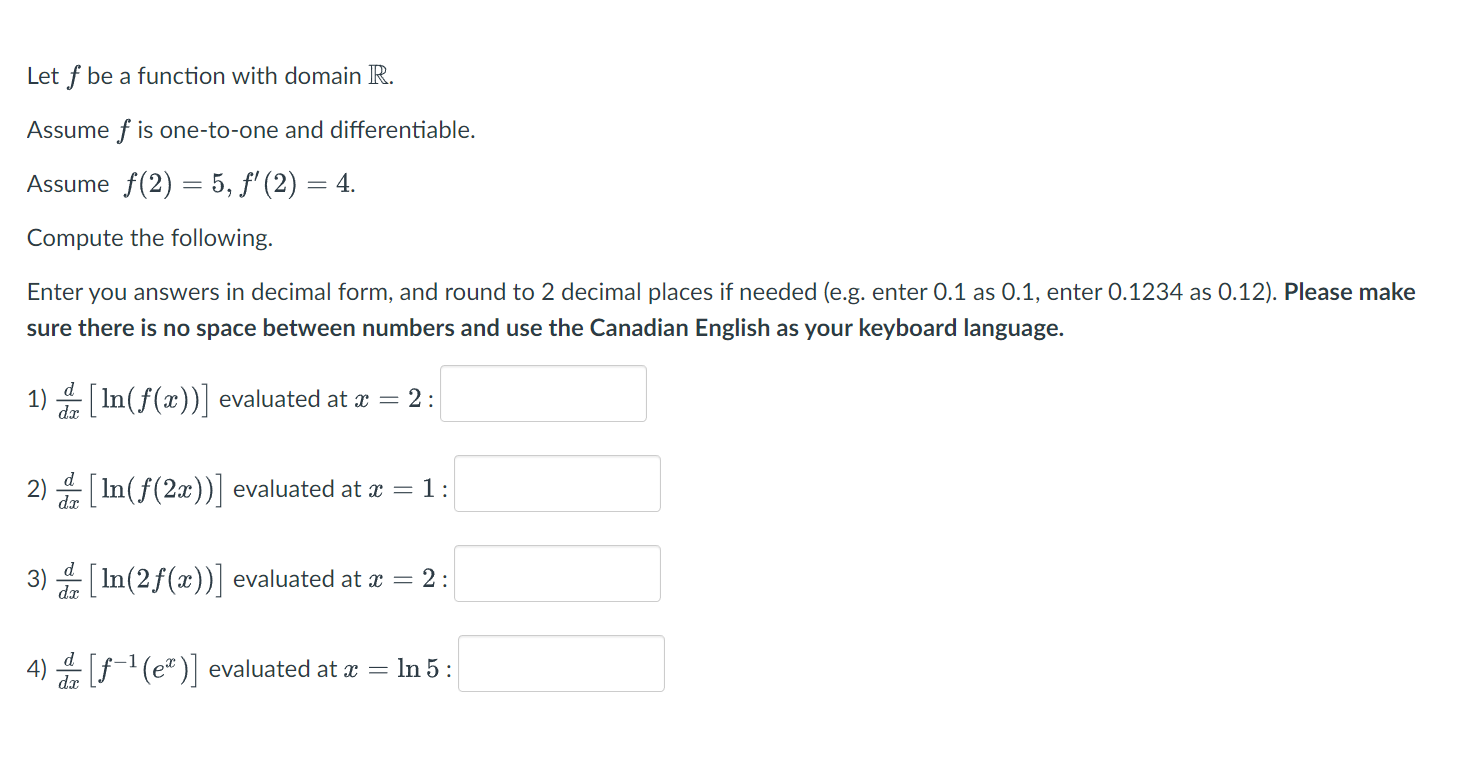 Solved Let f be a function with domain R. Assume f is | Chegg.com