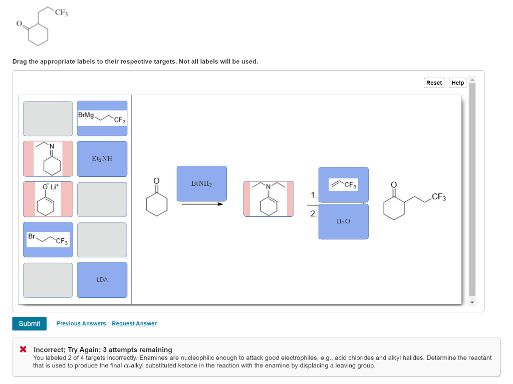 Solved CF3 O Drag the appropriate labels to their respective | Chegg.com