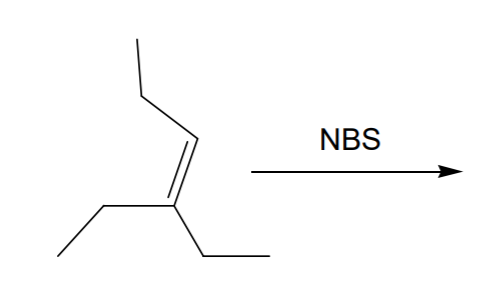 Solved Give the products of the following NBS reaction and | Chegg.com