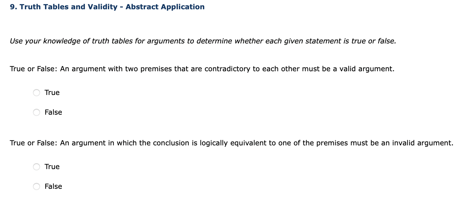 Use your knowledge of truth tables for arguments to | Chegg.com