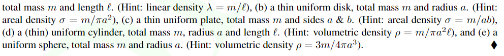 Solved Problem 1.5 Various Mol. Calculate the moi for an | Chegg.com