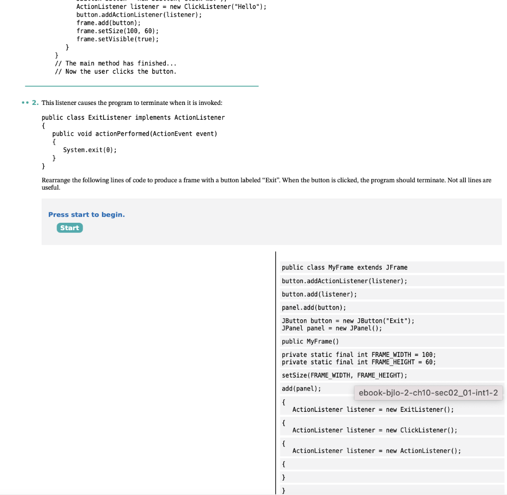 Solved R10.8 How would you add a counter to the program in | Chegg.com