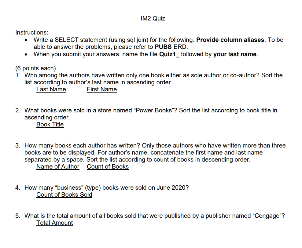 Solved PUBS database \begin{tabular}{|l|} \hline | Chegg.com