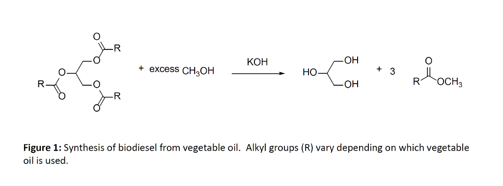 Solved KOH он 3ROCH + excess CH3OH но он Figure 1: Synthesis | Chegg.com