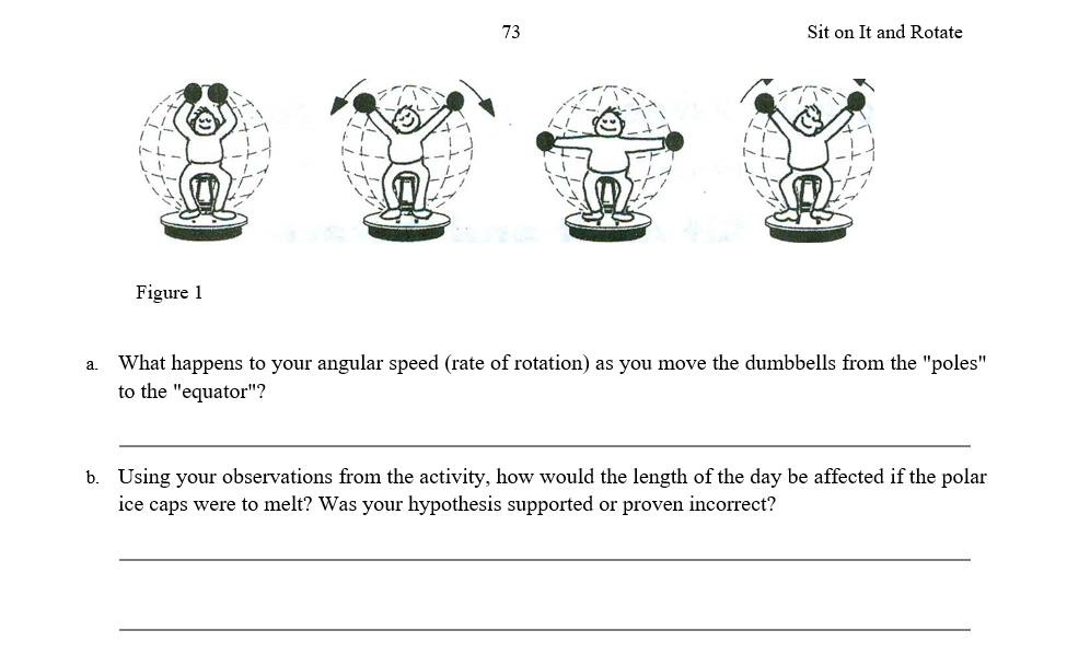 Solved Step 1: Sit on the rotating stool so that you are | Chegg.com