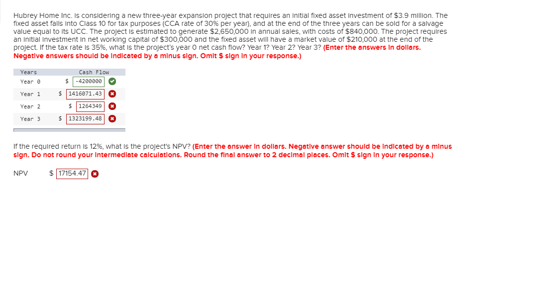 Solved Hubrey Home Inc Is Considering A New Three year Chegg solved-hubrey-home-inc-is-considering-a-new-three-year-chegg