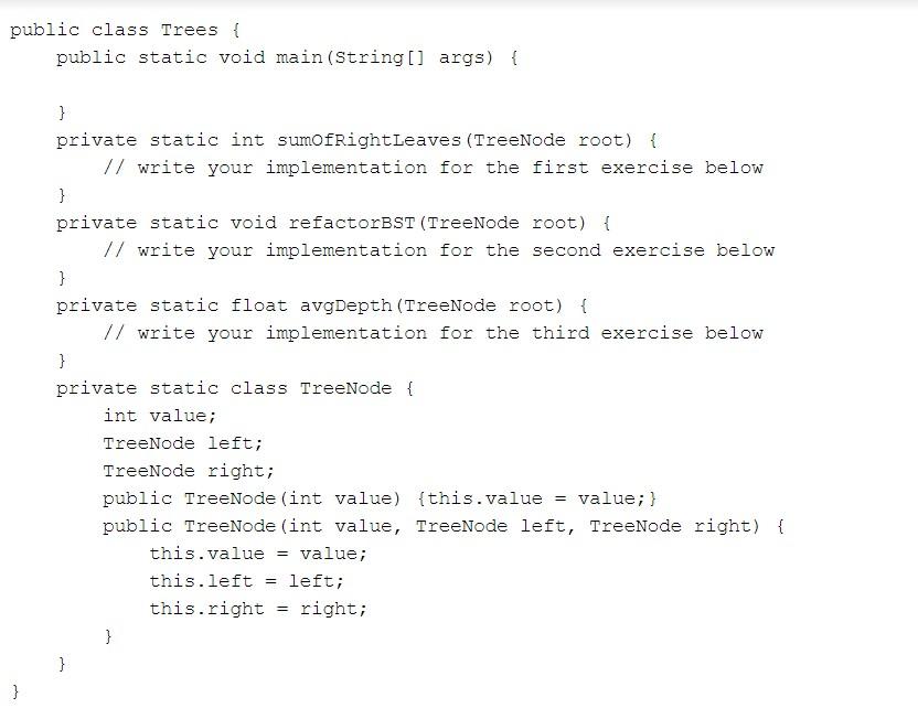 Solved 2) Given the root of a binary search tree, modify it | Chegg.com