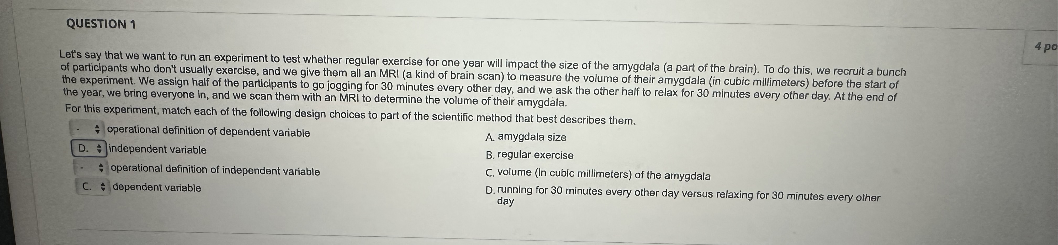 Solved Let's say that we want to run an experiment to test | Chegg.com