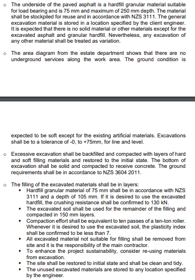 how would you calculate the volume of excavation of | Chegg.com