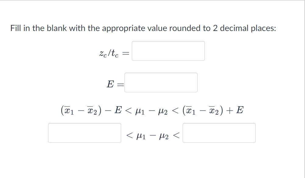 Solved Fill in the blank with the appropriate value rounded | Chegg.com