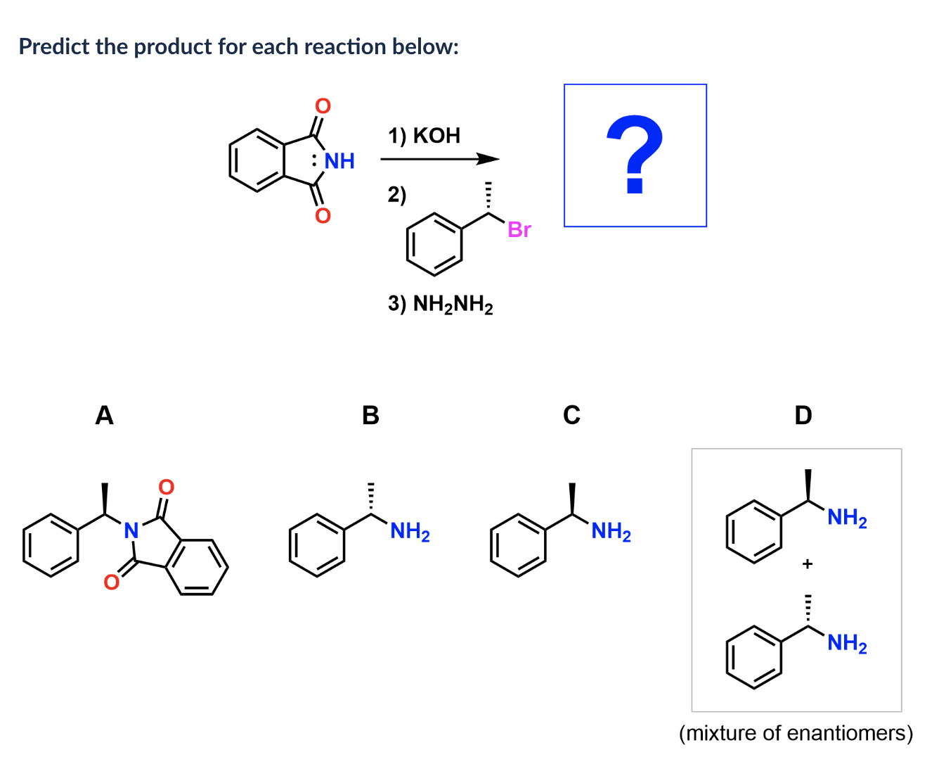 Solved Predict the product for each reaction below: 3) | Chegg.com