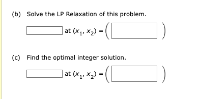 Solved Consider the following all-integer linear program. | Chegg.com