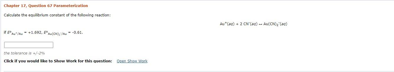 Solved Chapter 17, Question 67 Parameterization Calculate | Chegg.com