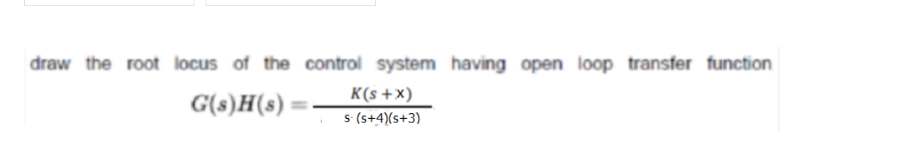 Solved Draw the root locus of the control system having open | Chegg.com