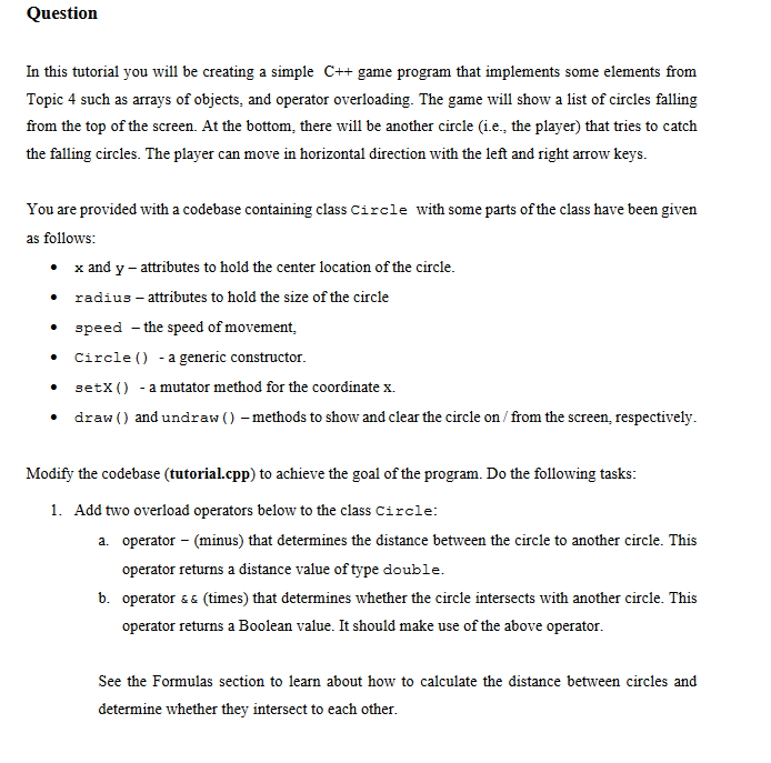 Question In this tutorial you will be creating a | Chegg.com