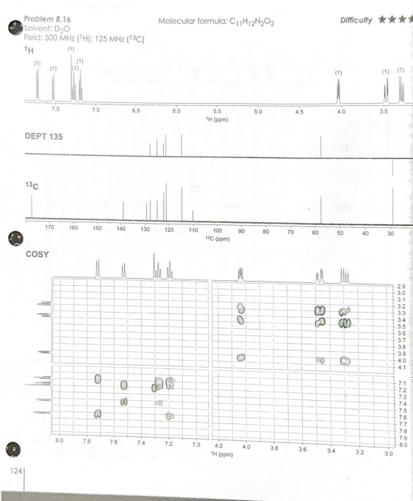 Problem 8.16 Solvent: D2O Molecular formula: C11H12 | Chegg.com