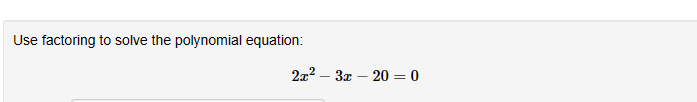 Solved Use factoring to solve the polynomial equation: | Chegg.com