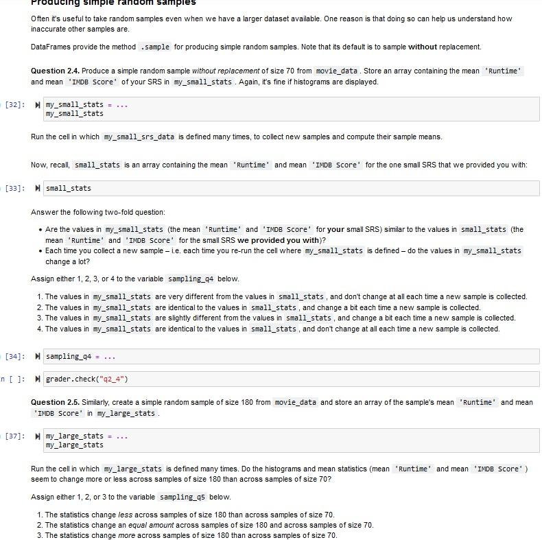 M # Please don't change this cell, but do make sure | Chegg.com