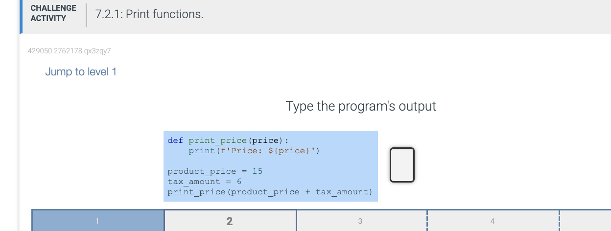 Solved CHALLENGE ACTIVITY 7.2.1: Print functions. | Chegg.com Solved CHALLENGE ACTIVITY 7.2.1: Print functions. | Chegg.com