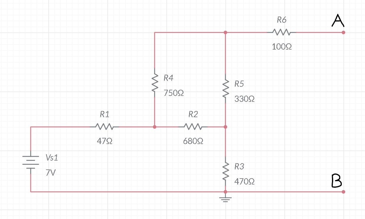 Solved Measure the open circuit voltage Vab (Vth), and | Chegg.com