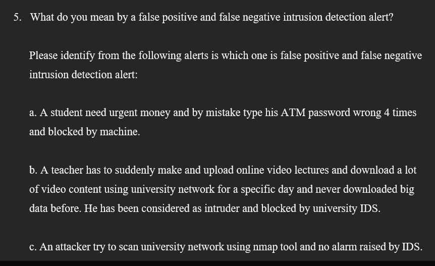 Solved Note: i want the answer maximum 2 lines for each | Chegg.com