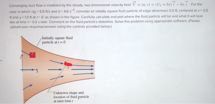 Solved Converging duct flow is modeled by the steady, | Chegg.com
