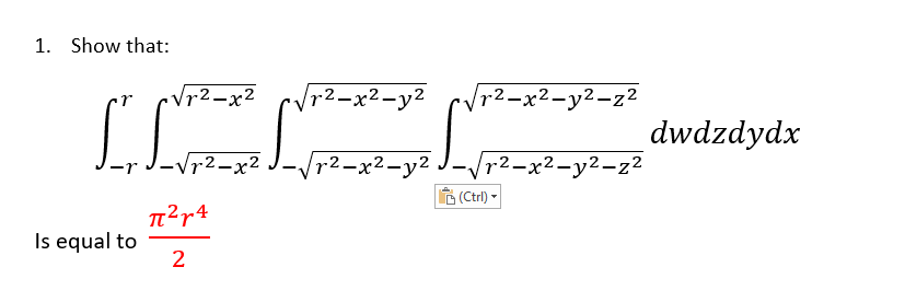 Solved 1. Show that: pr pVr2_x? pſr2_x²-y? p/r2_x2 - y2_z? | Chegg.com