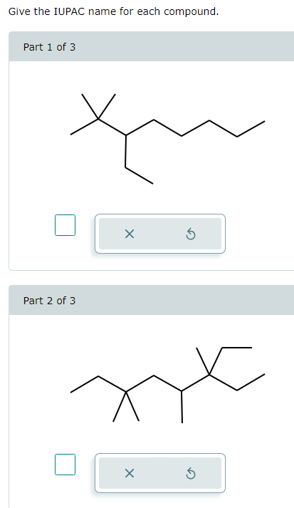 Solved Give the IUPAC name for each compound. | Chegg.com