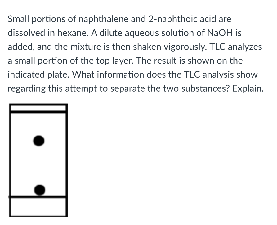 Solved Small portions of naphthalene and 2-naphthoic acid | Chegg.com