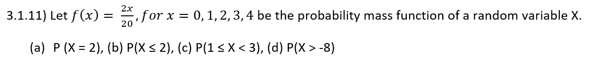 Solved 3 3 2 Determine The Mean And Variance Of The Random