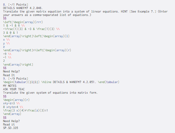 Solved 8. [-/1 Points] DETAILS WANEFM7 4.2.646. Translate | Chegg.com