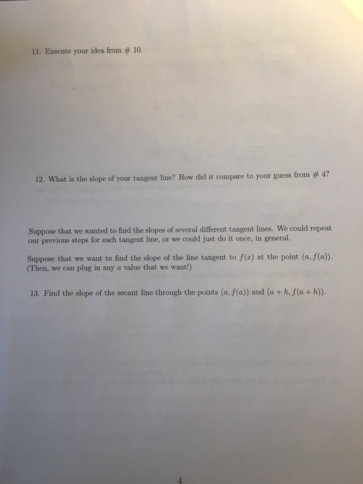 Solved Limits and tangent lines Math& 151 Consider the | Chegg.com