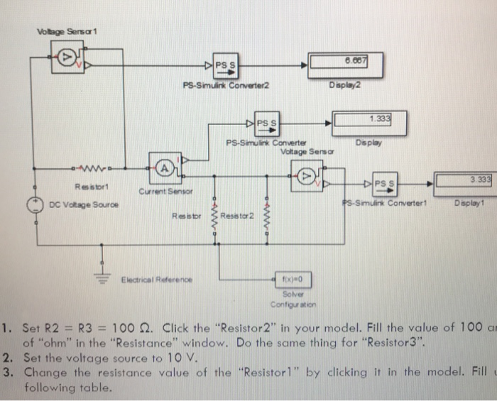 Voltage Sersar PS-Simulink Converter2 D splay2 1.33 | Chegg.com