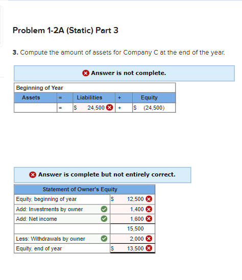 Solved 5 Required Information Problem 1 2a Static