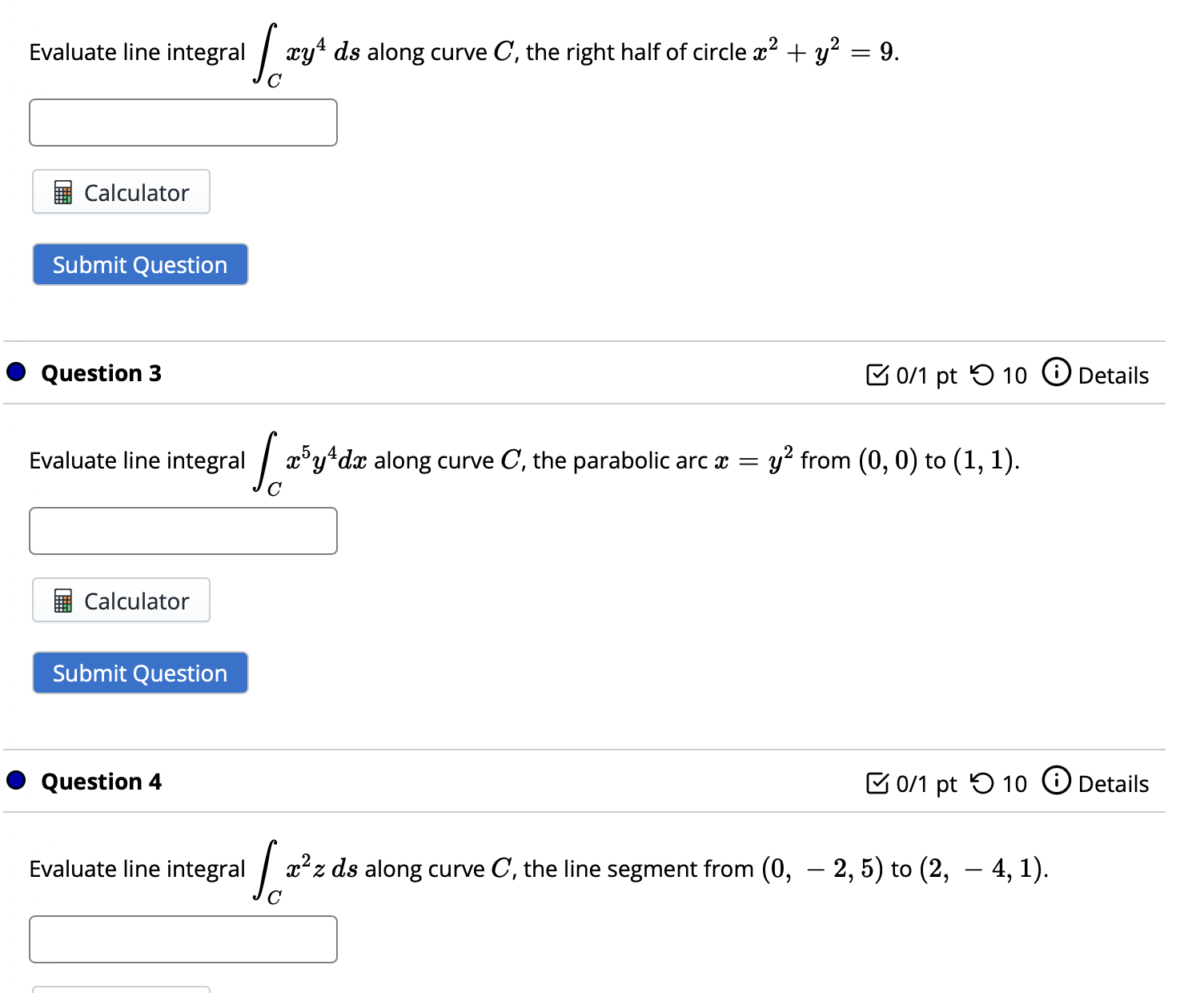 Evaluate line integral ∫Cxy4ds along curve C, the | Chegg.com