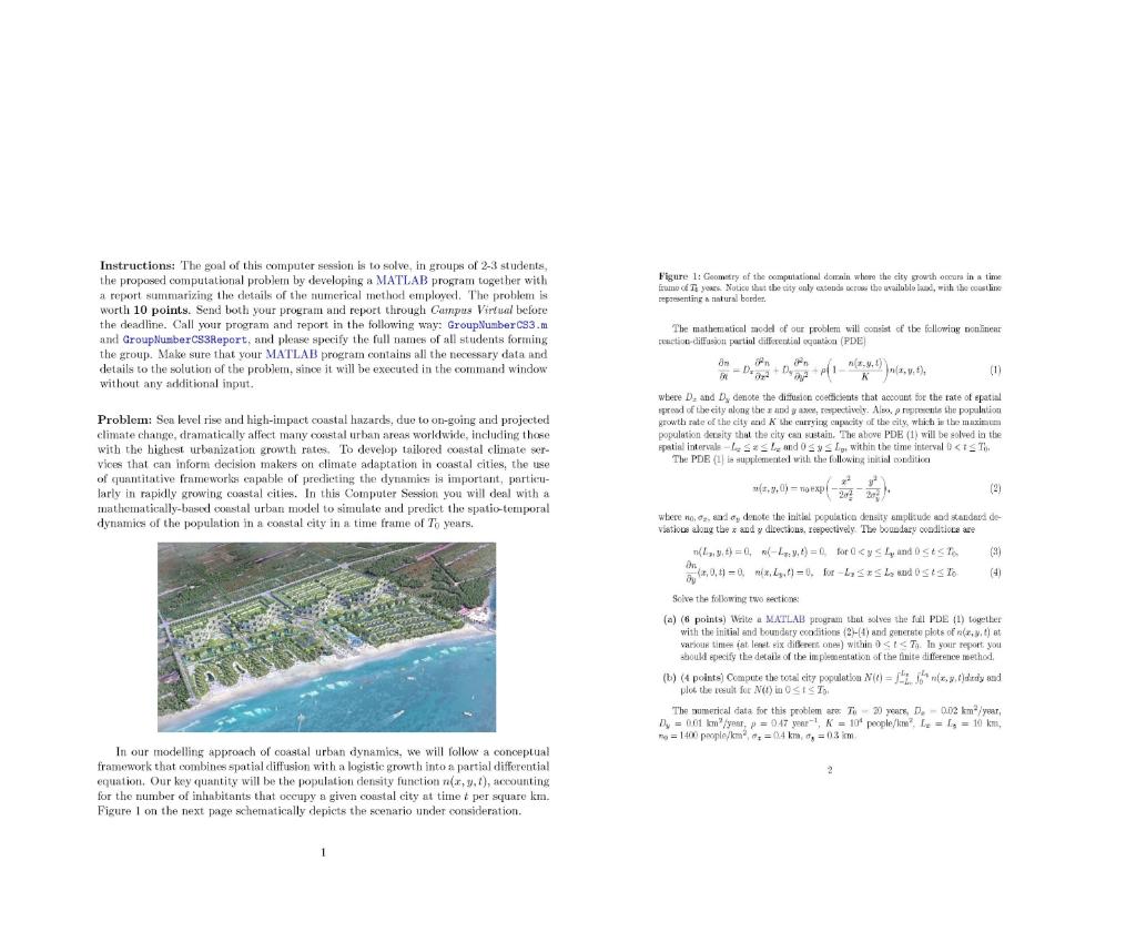 Instructions: The goal of this computer session is to | Chegg.com