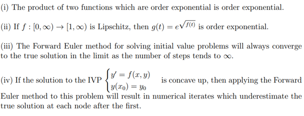 Solved (i) The product of two functions which are order | Chegg.com