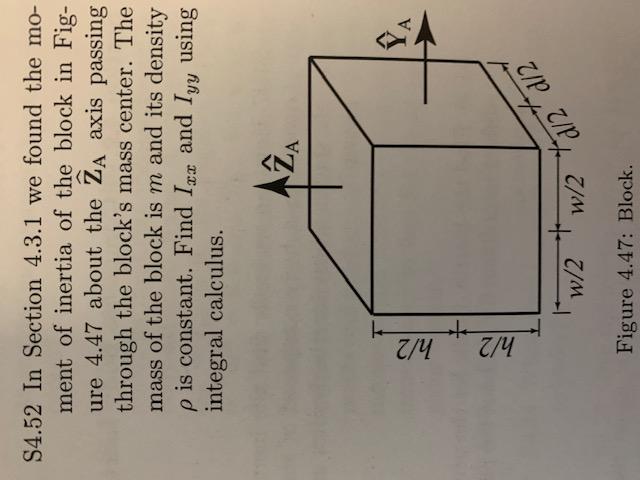 Solved S4.52 In Section 4.3.1 we found the mo- ment of | Chegg.com
