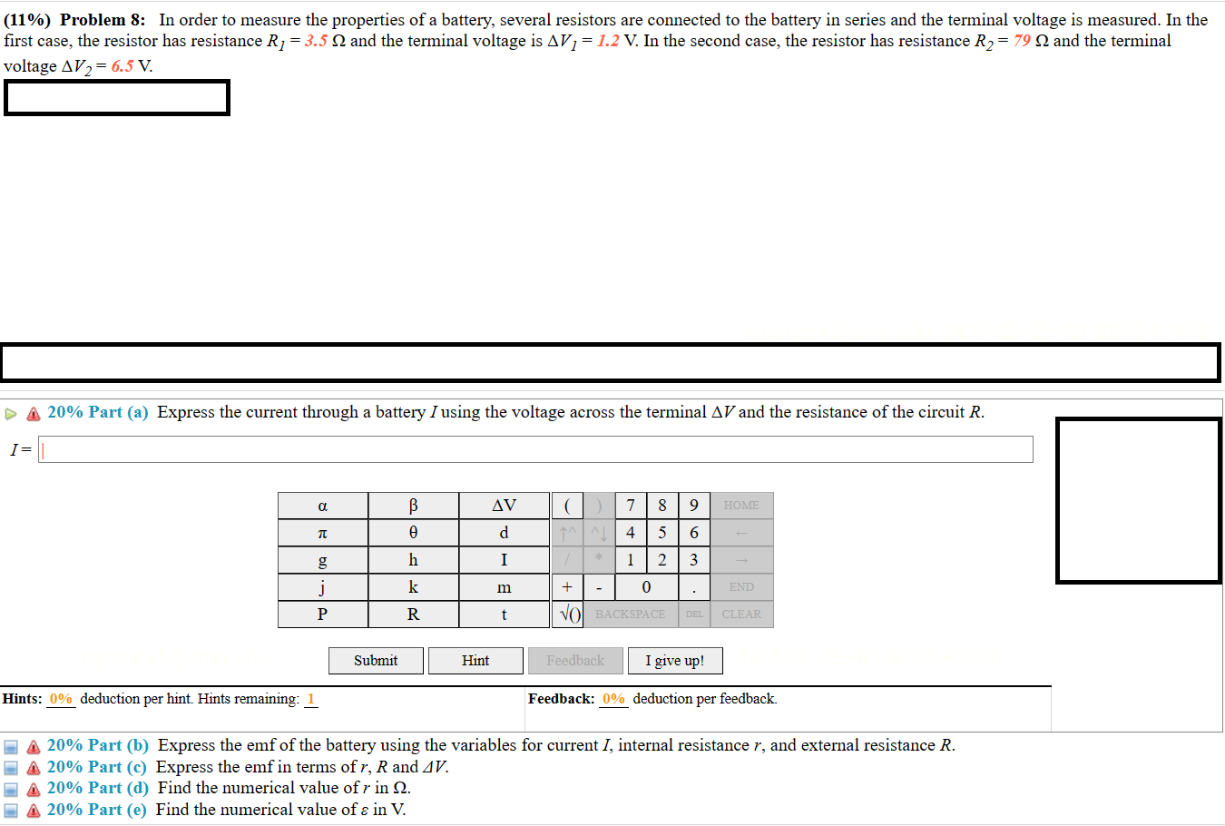 Solved (11\%) Problem 8: In order to measure the properties | Chegg.com
