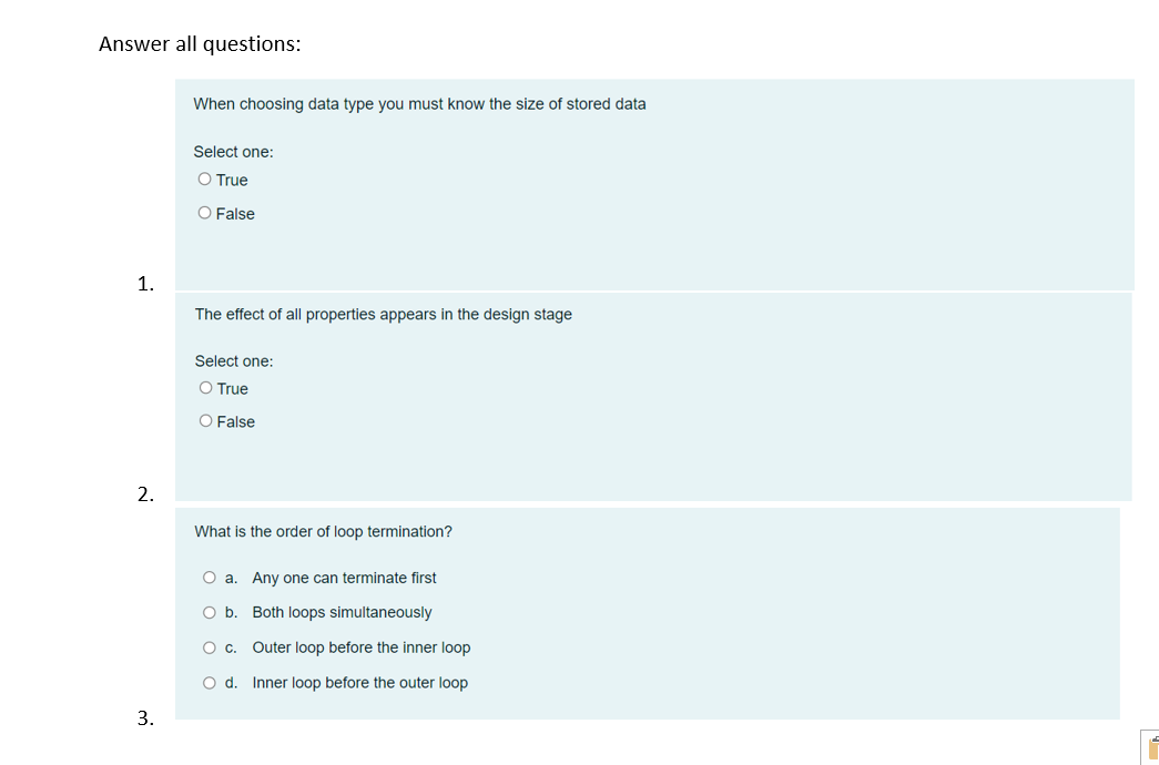 Solved Answer all questions: When choosing data type you | Chegg.com