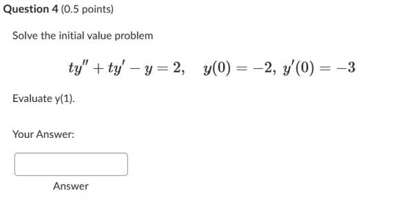Solved Solve the initial value problem | Chegg.com