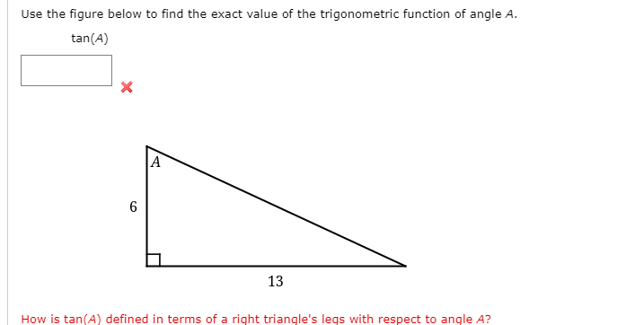 Solved Use the figure below to find the exact value of the | Chegg.com
